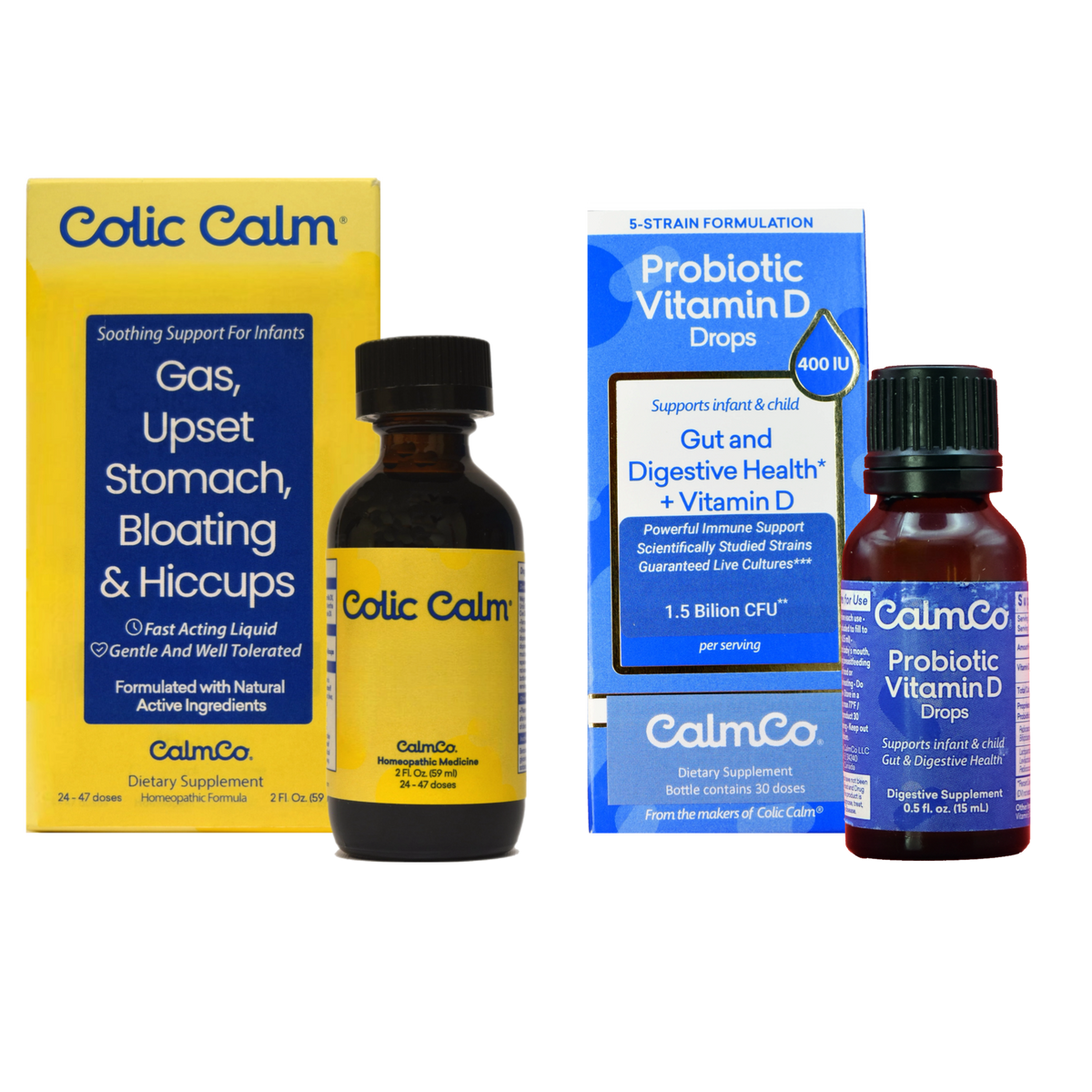 1 Colic Calm +1 Probiotic+D3 vit, 5 Strains 1.5 Billion CFU per serving ...